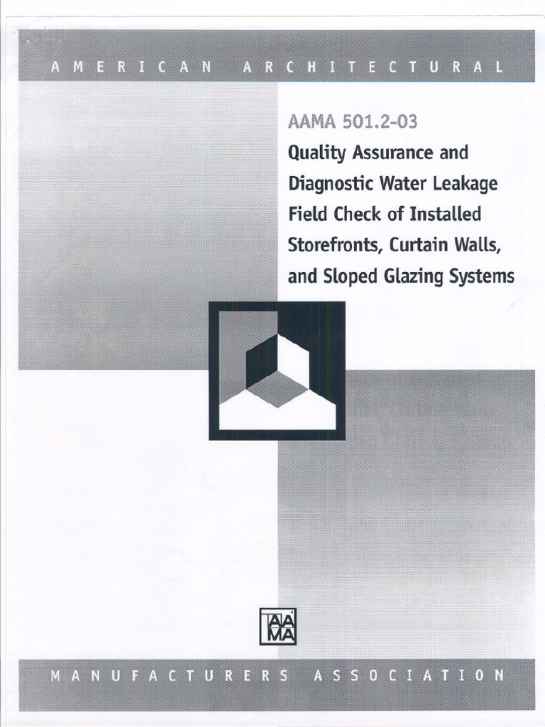 Water Test AAMA 501 2 | PDF