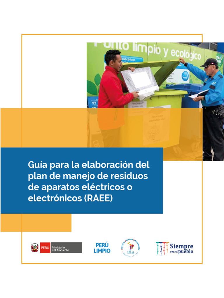 Guia Plan de Manejo Raee | PDF | Residuos | Economias