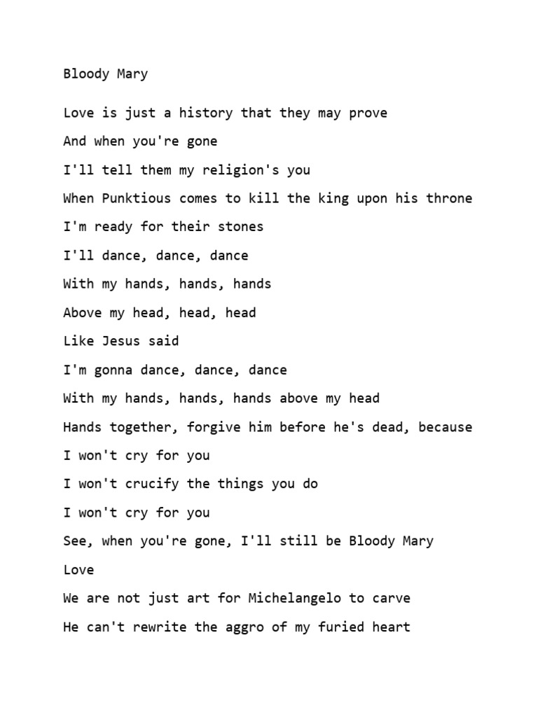 Bloody Mary | PDF