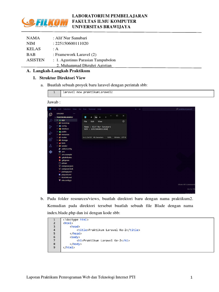 LaporanPraktikum - PWTI - Alif Nur Sanubari - L13 | PDF