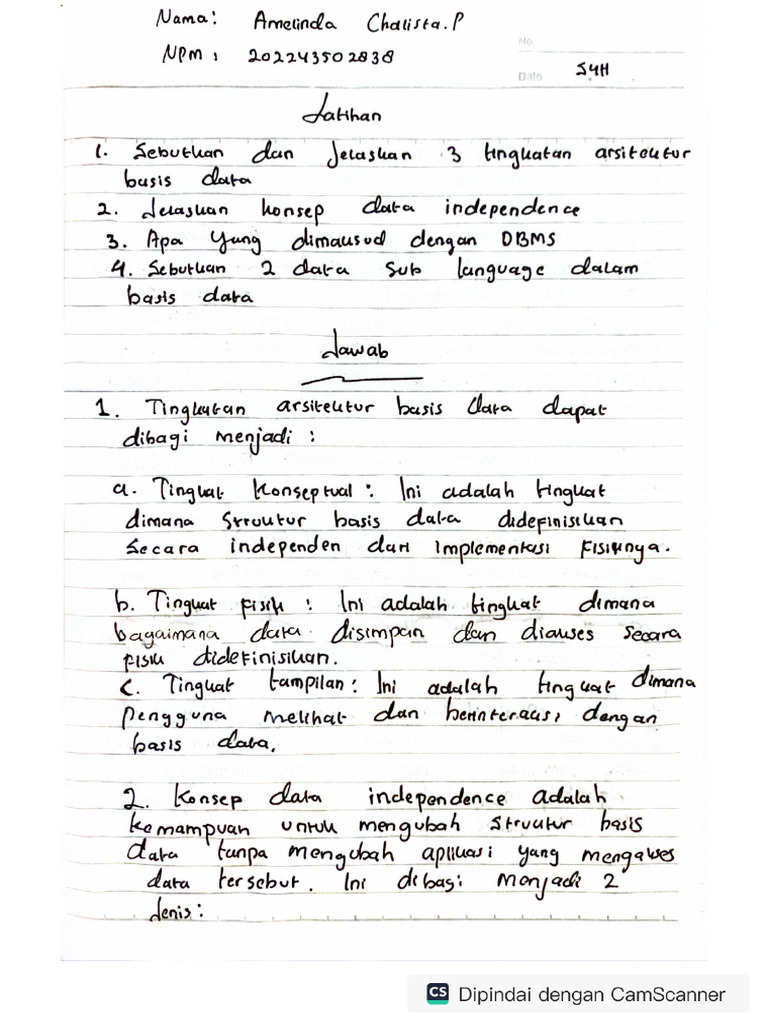 Tugas Sistem Basis Data | PDF