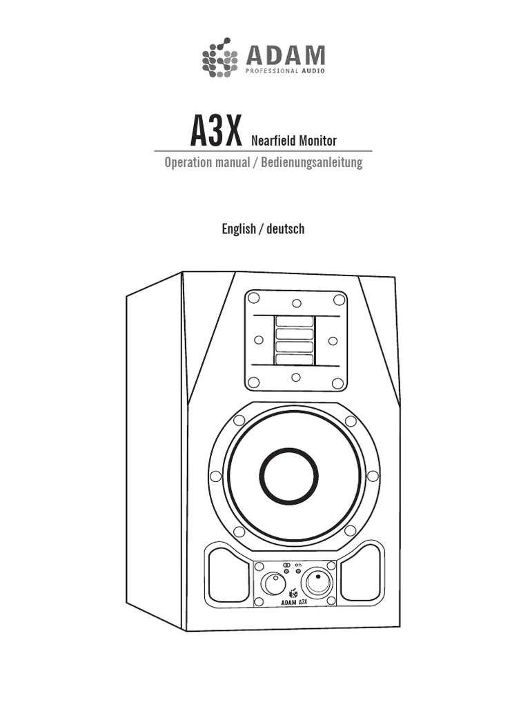 adam_a3x (1) | PDF | Loudspeaker | Audio Electronics