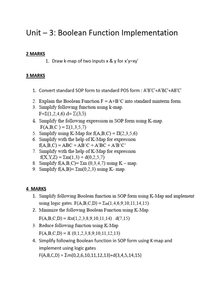 BDE Unit 3 Numericals From GTU EXAM | PDF | Mathematical Logic | Mathematics Of Computing
