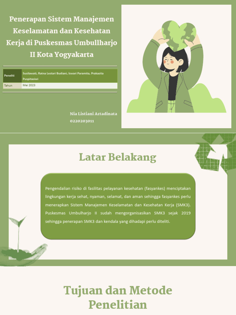 Jurnal 13 - Nia Listiani A - Manajemen K3 | PDF