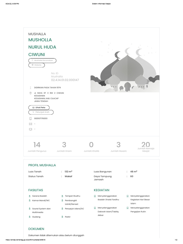 Contoh Data Simas | PDF