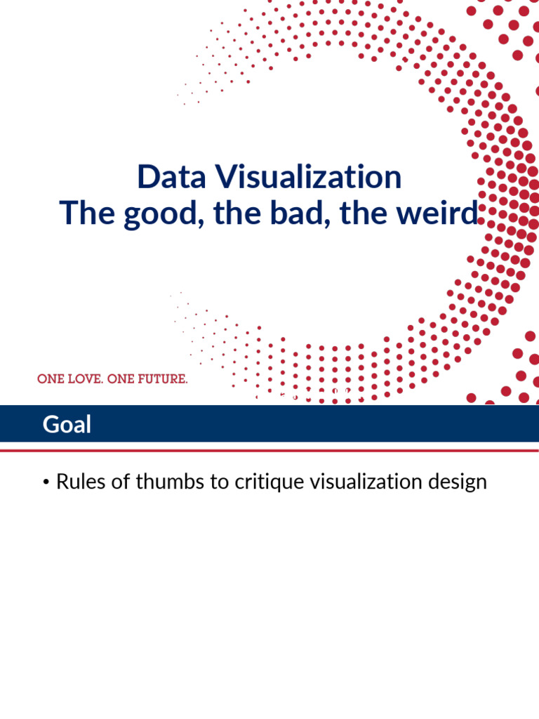 Data Visualization - The Good, The Bad, The Weird | PDF