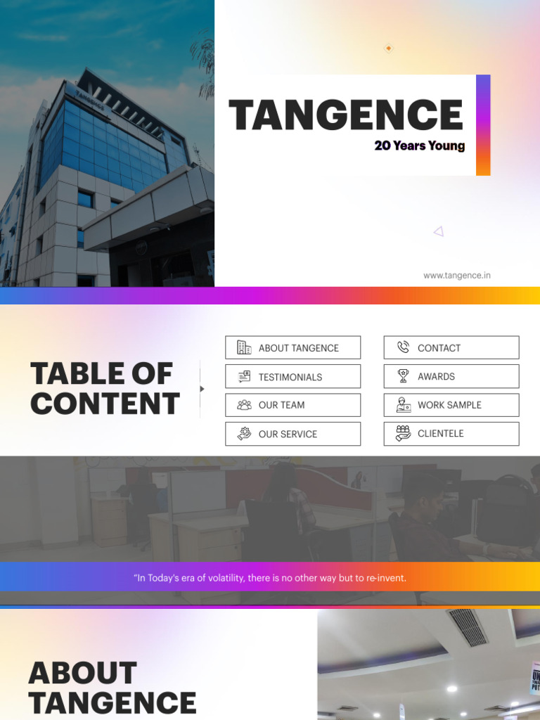 Corporate Deck - Tangence | PDF