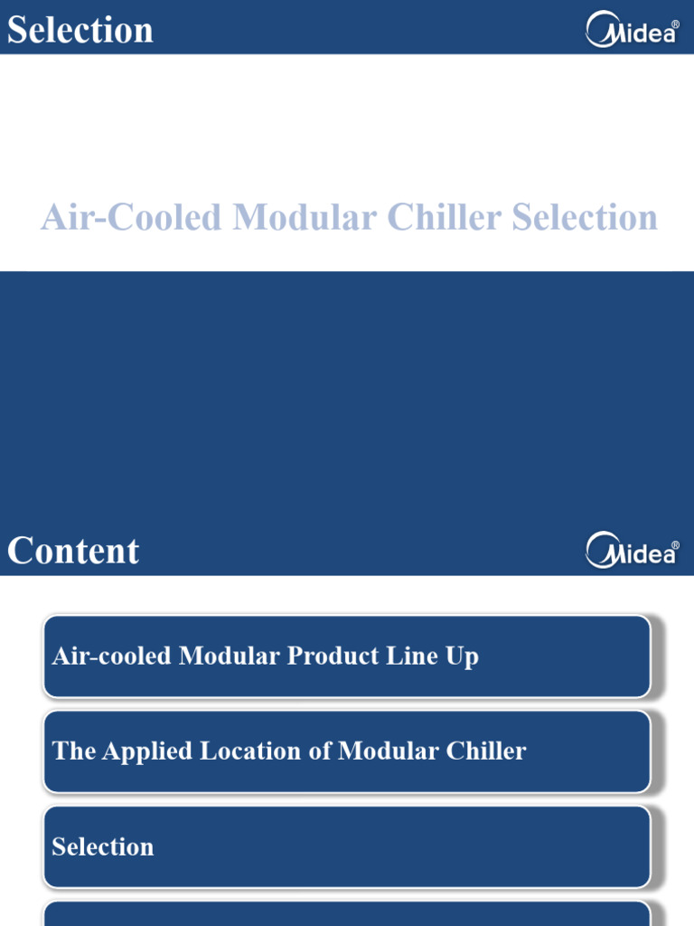 5.Air-cooled Modular Chiller Selection | Download Free PDF | Valve | Water
