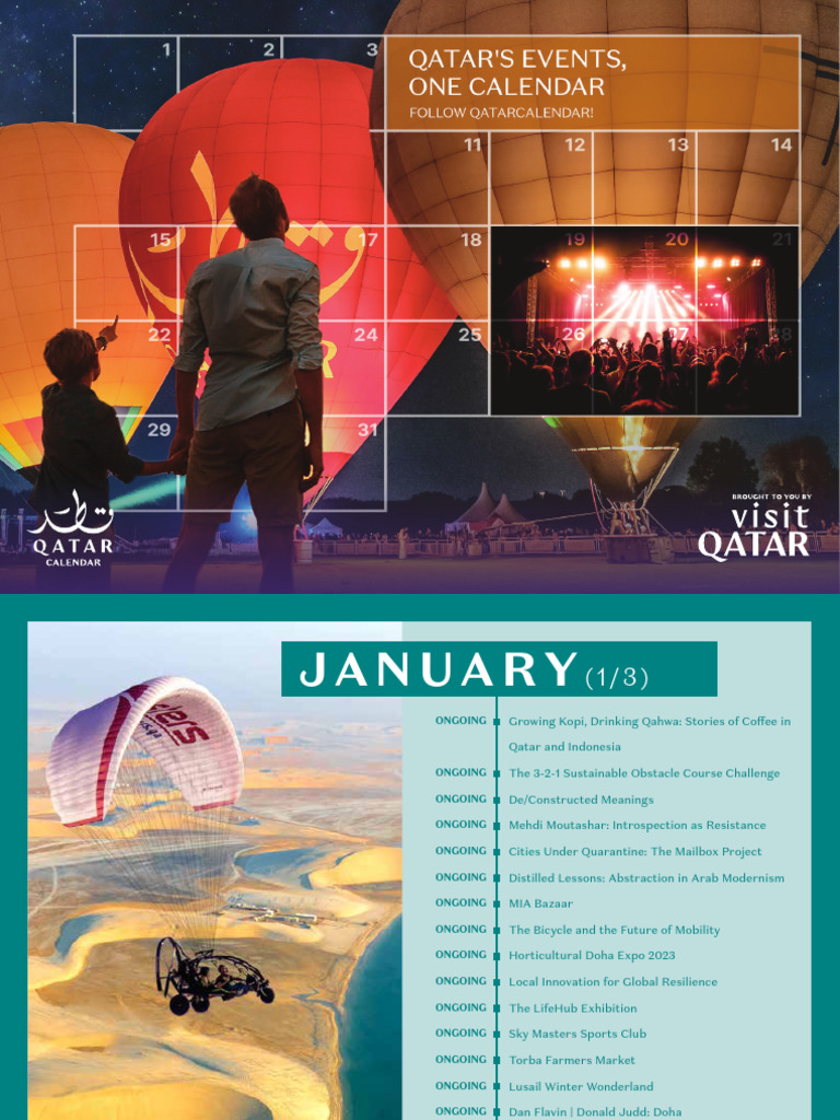 Qc Annual Calendar 2024 Updated | PDF | Doha | Qatar