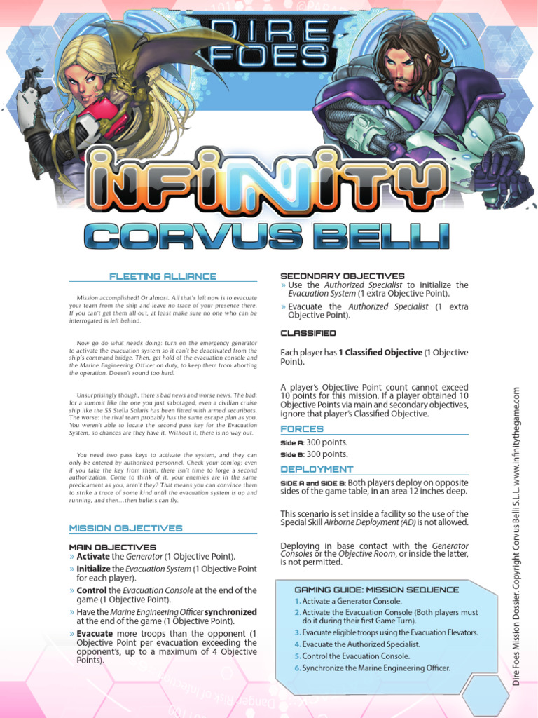 Infinity Mission Pack 2 - Fleeting Alliance | PDF | Military | Military Science