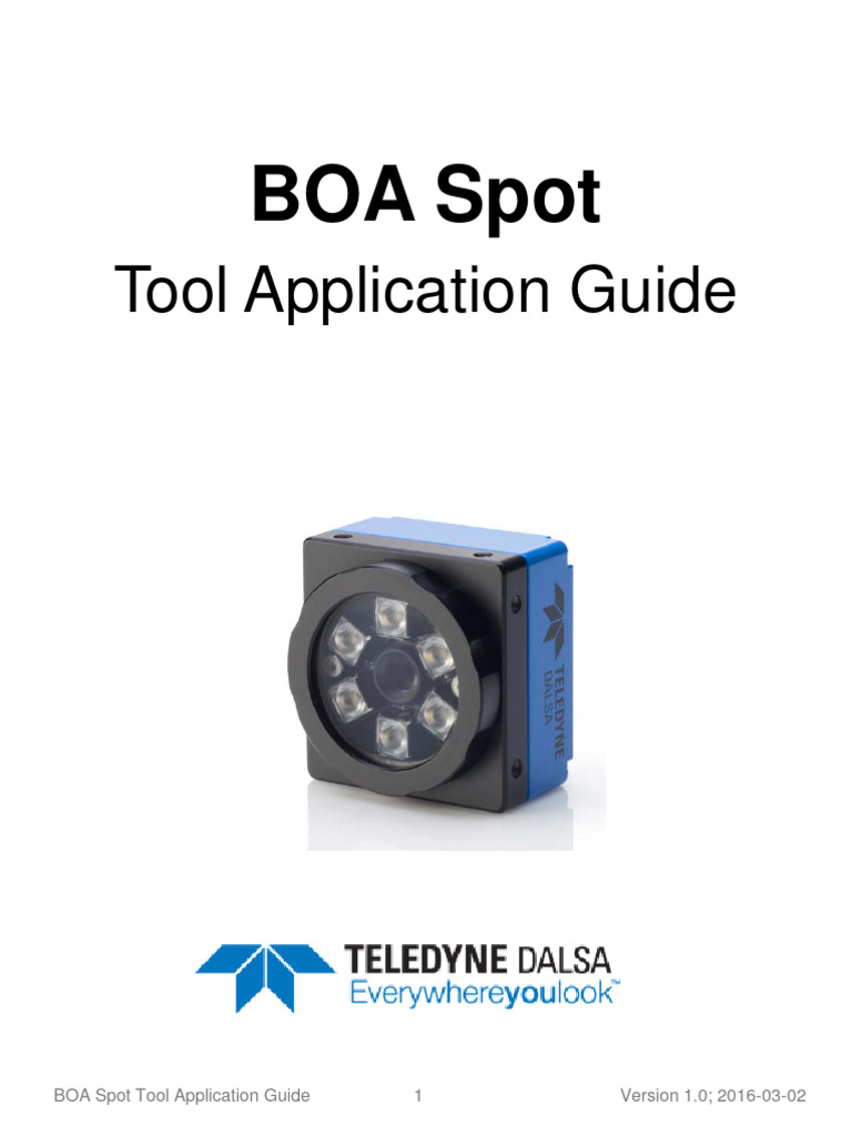 BOA Spot Tool Application Guide v1.0 | Download Free PDF | Low Pass Filter | Angle