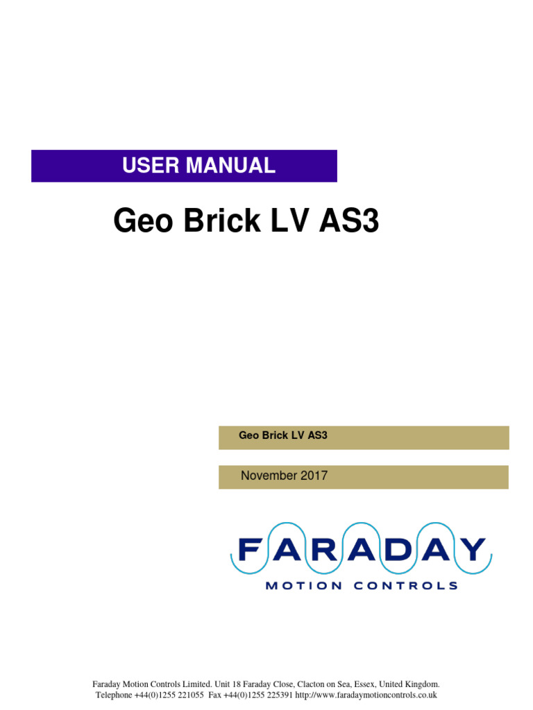 Geo Brick LV AS3 User Manual Rev 1.4 | PDF | Electrical Connector ...