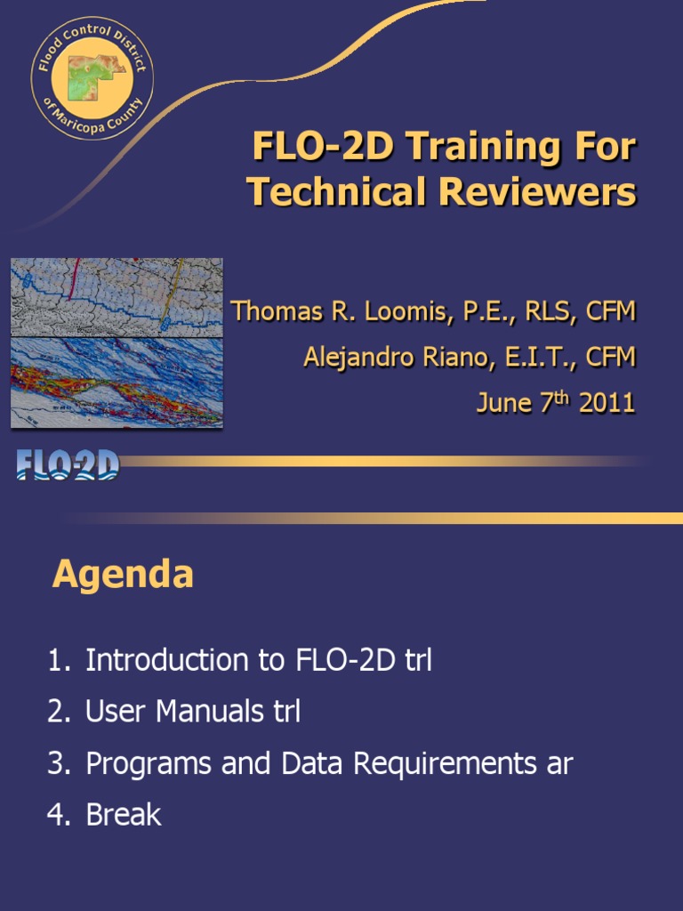 FLO-2D Training Overview for Reviewers | PDF | Flood | Differential ...