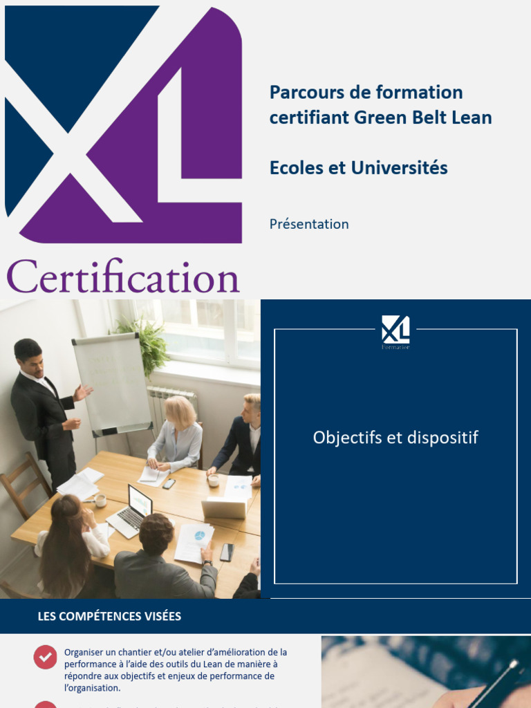 Formation Green Belt Lean Certifiante | PDF | Six Sigma | Lean (production)