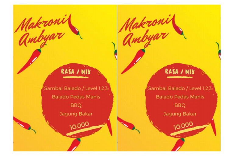 Menu Makaroni | PDF