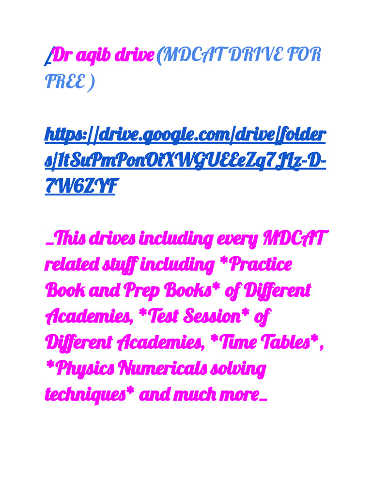 DR Aqib Drive - 1 | PDF | Computers | Technology & Engineering