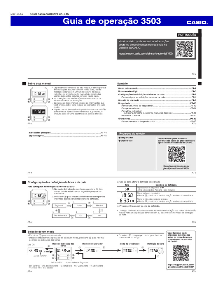 Guia Casio | PDF | Tempo
