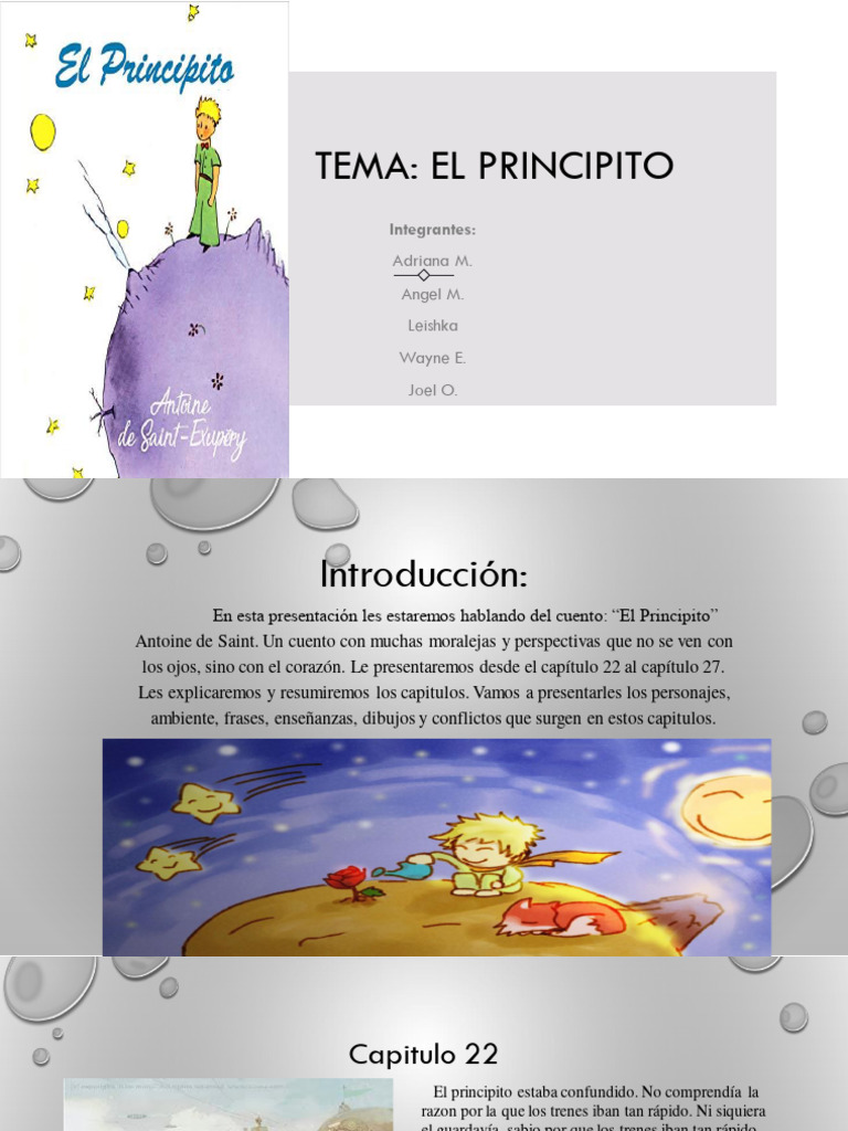Resumen de capítulos 22 a 27 del Principito | PDF | El Principito