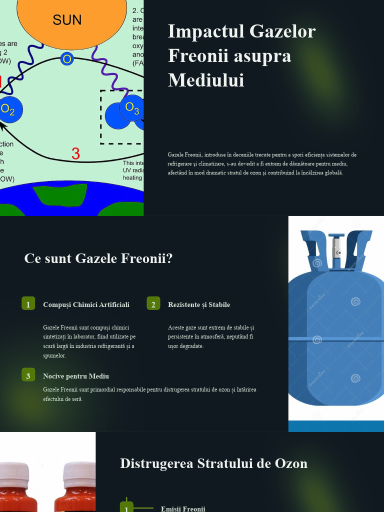 Impactul Gazelor Freonii Asupra Mediului | PDF