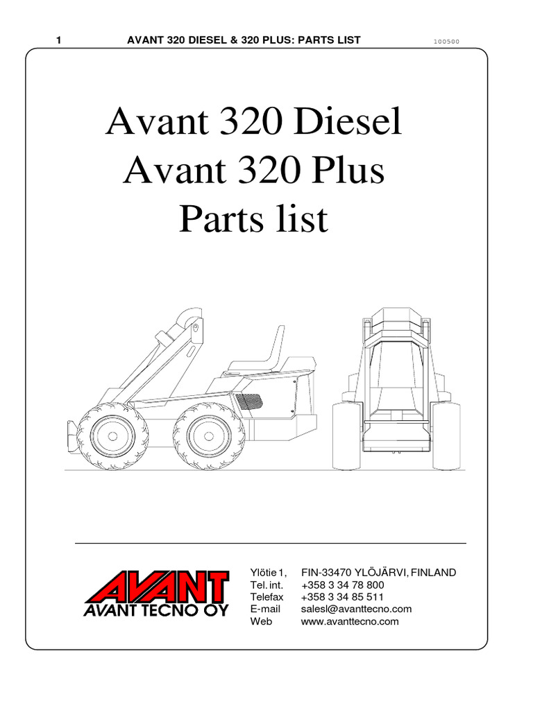 320D 320+ Parts List | PDF | Screw | Vehicle Technology