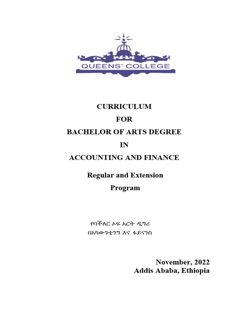 AcFN Curriculum Octb 2023 | PDF | Accounting | Audit