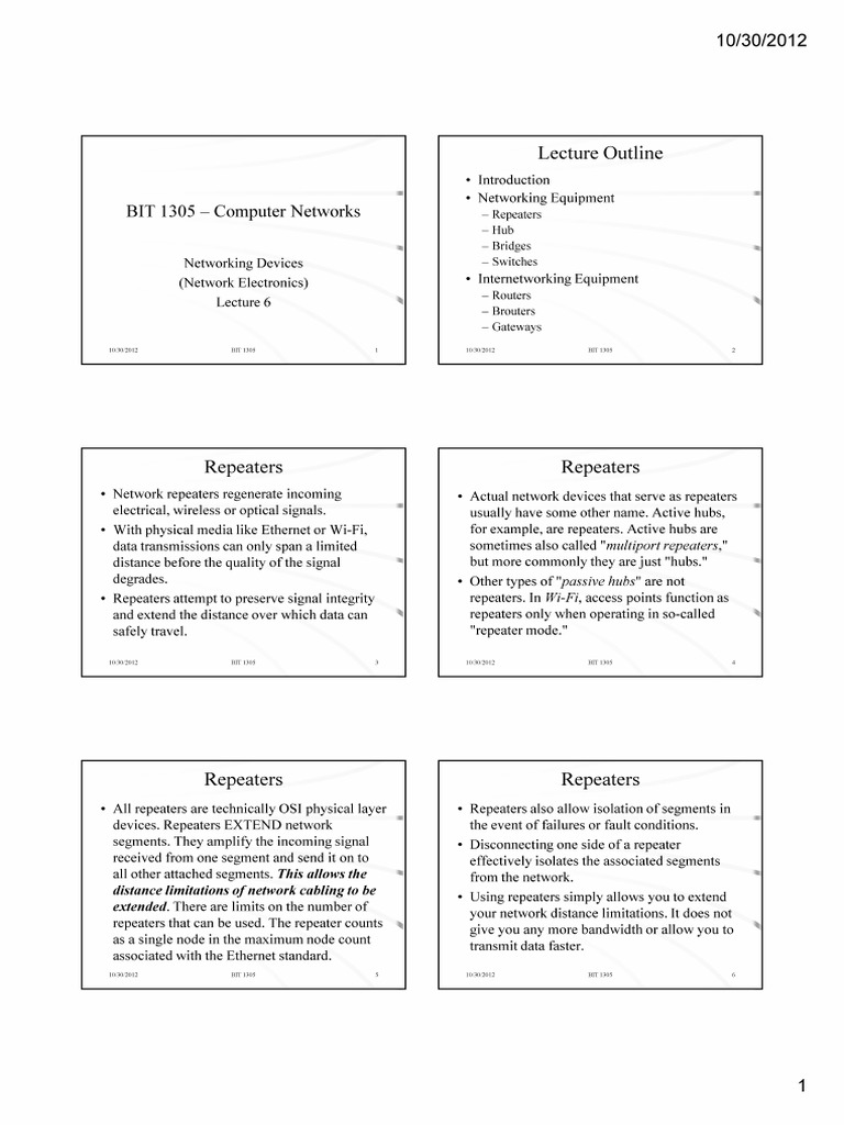 Networking Devices [Compatibility Mode] | PDF