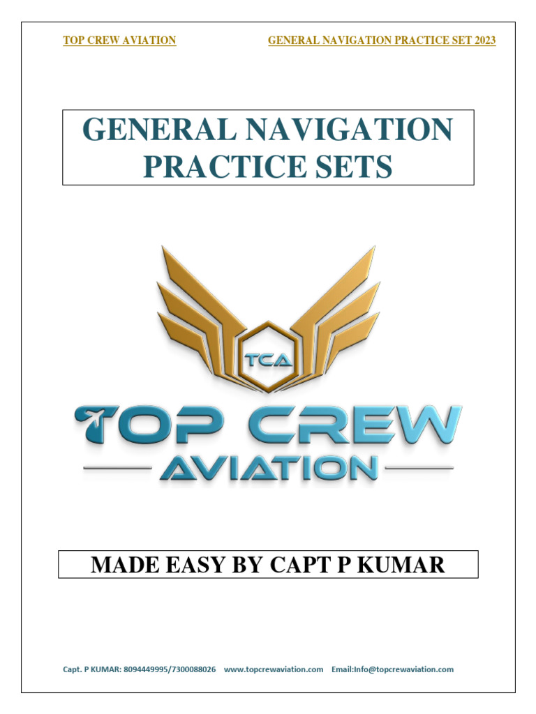 General Navigation Practice Set 2023 | PDF | You Tube