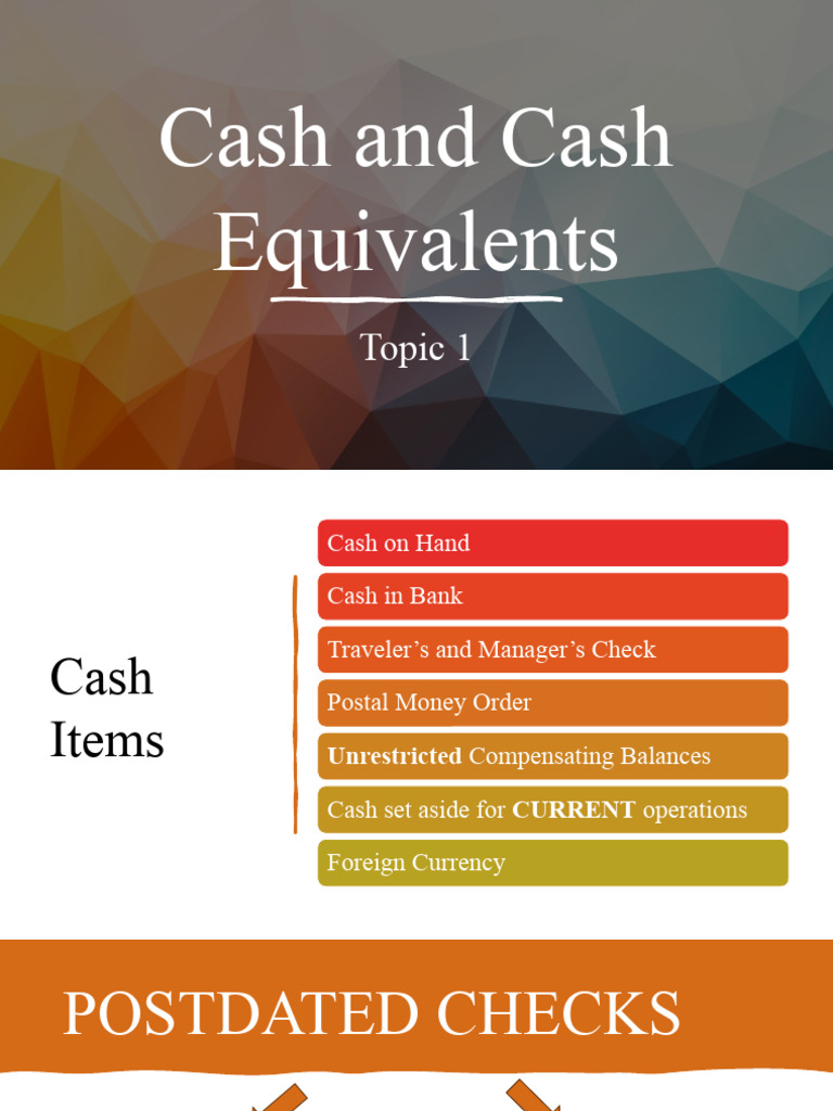 Cash and Cash Equivalents | PDF | Debits And Credits | Banks