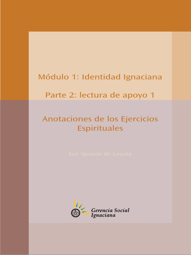 Parte 2 Apoyo 1 Anotaciones De Los Ejercicios Espirituales Pdf