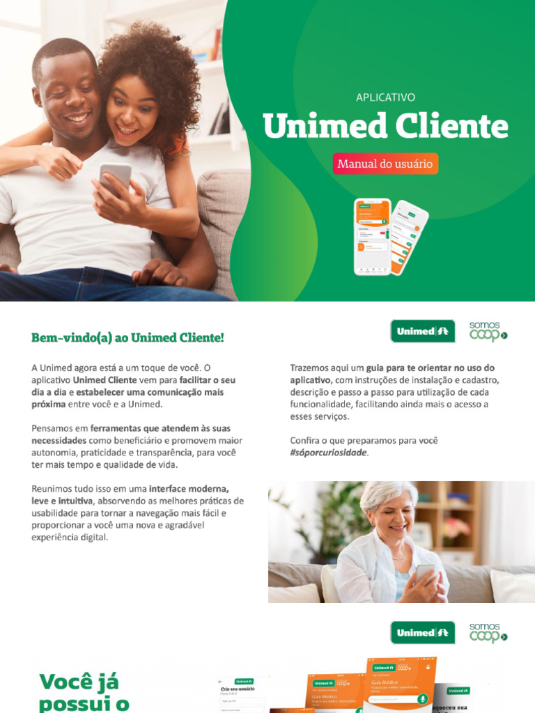 Manual Do Usuário - Unimed Cliente - FERJ - 160524 | PDF | Aplicativo para celular | Tecnologia ...