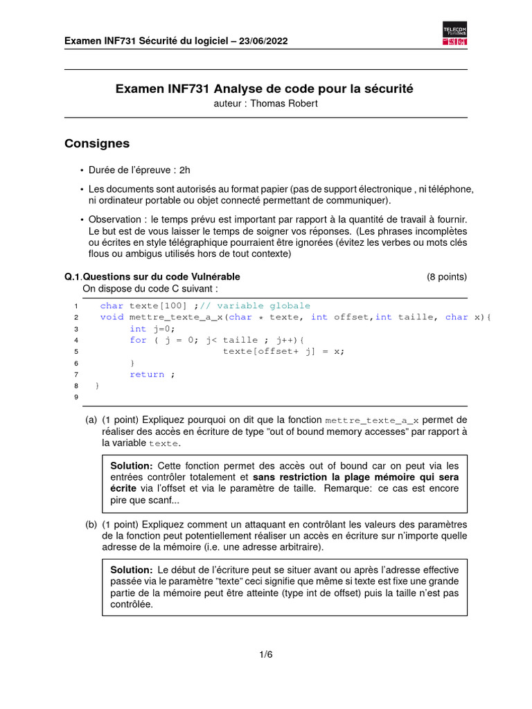 Exam 2021 | PDF | Génie logiciel | Informatique