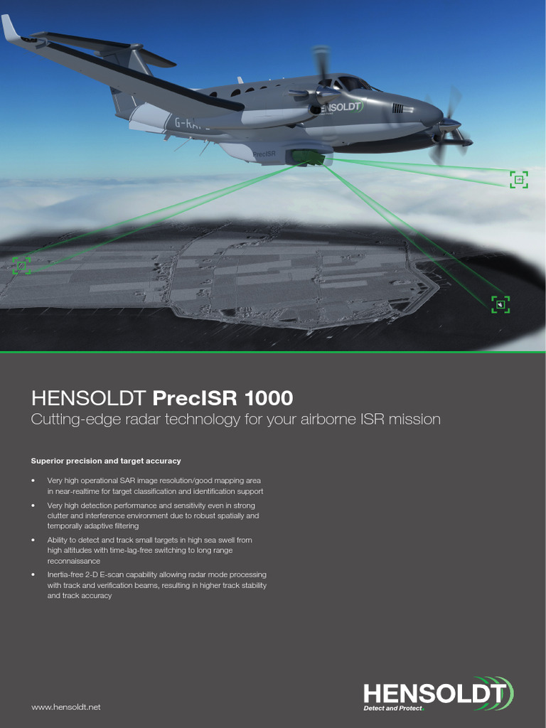 HENSOLDT PrecISR 1000 Radar Overview | PDF | Radar | Microwave Technology