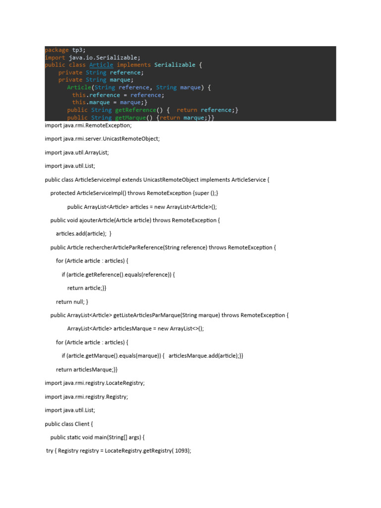TP3 Rmi | Download Free PDF | Computing | Software