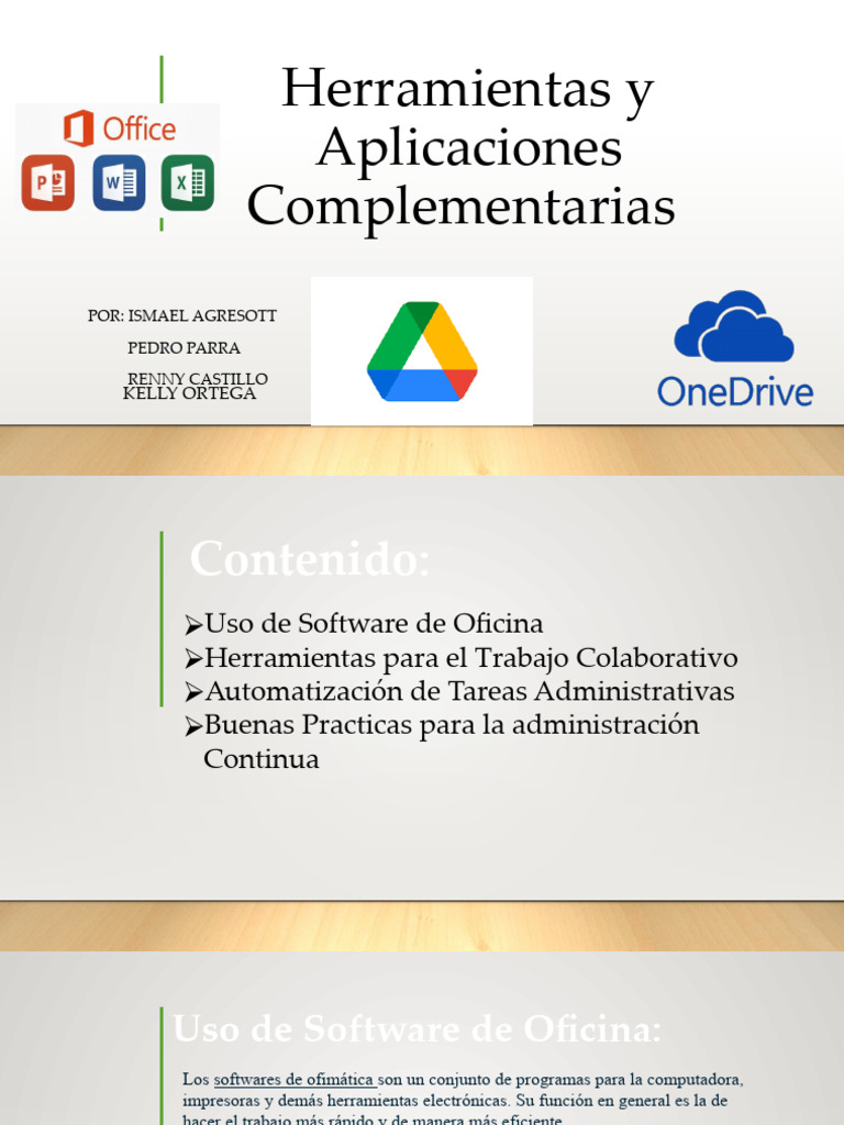 Herramientas y Aplicaciones Complementarias | PDF | Archivo de computadora | Software de la ...