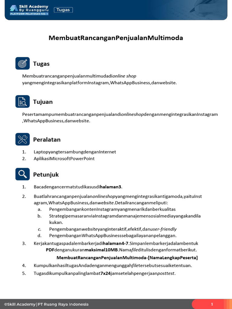 Rancangan Penjualan Multimoda Batara Cakra | PDF