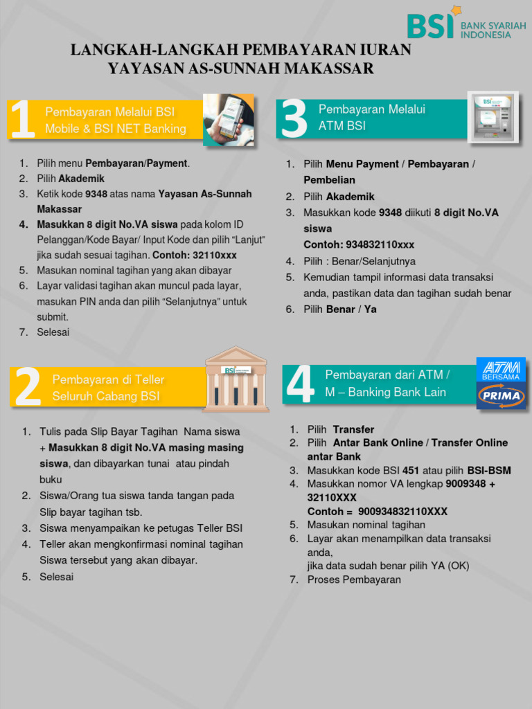 Langkah2 Pembayaran VA Yayasan As-Sunnah Makassar (FIX) | PDF | Karier & Perkembangan