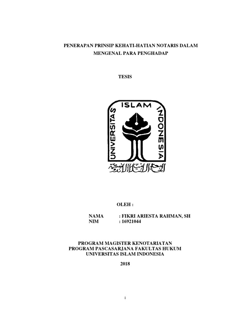 Penerapan Kehati-Hatian Notaris | PDF