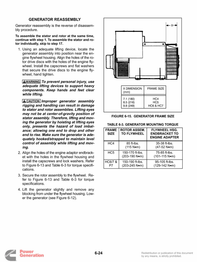 GENERATOR REASSEMBLY | PDF GENERATOR REASSEMBLY | PDF