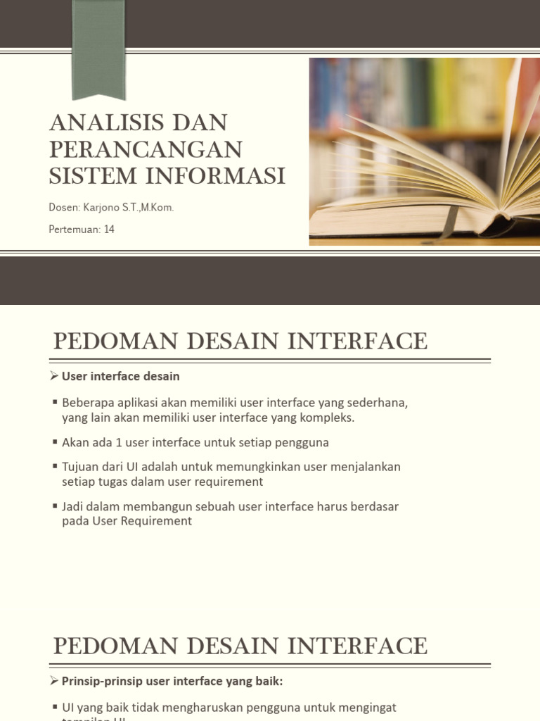Analisis Perancangan Sistem Informasi-Pertemuan-14 | PDF