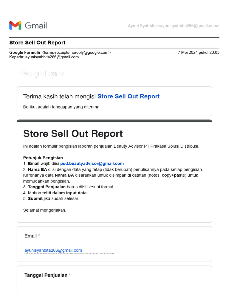Store Sell Out Report 2 | PDF | Eyebrow | Toiletry