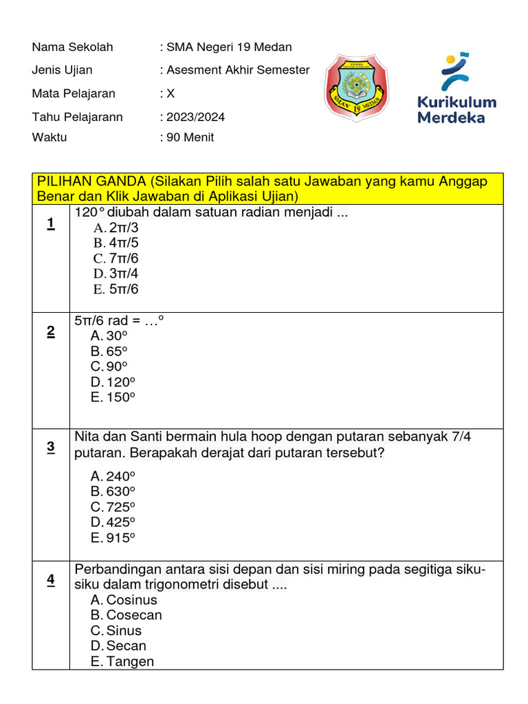 Paket (MM2) Pas X GNP 2024 | PDF