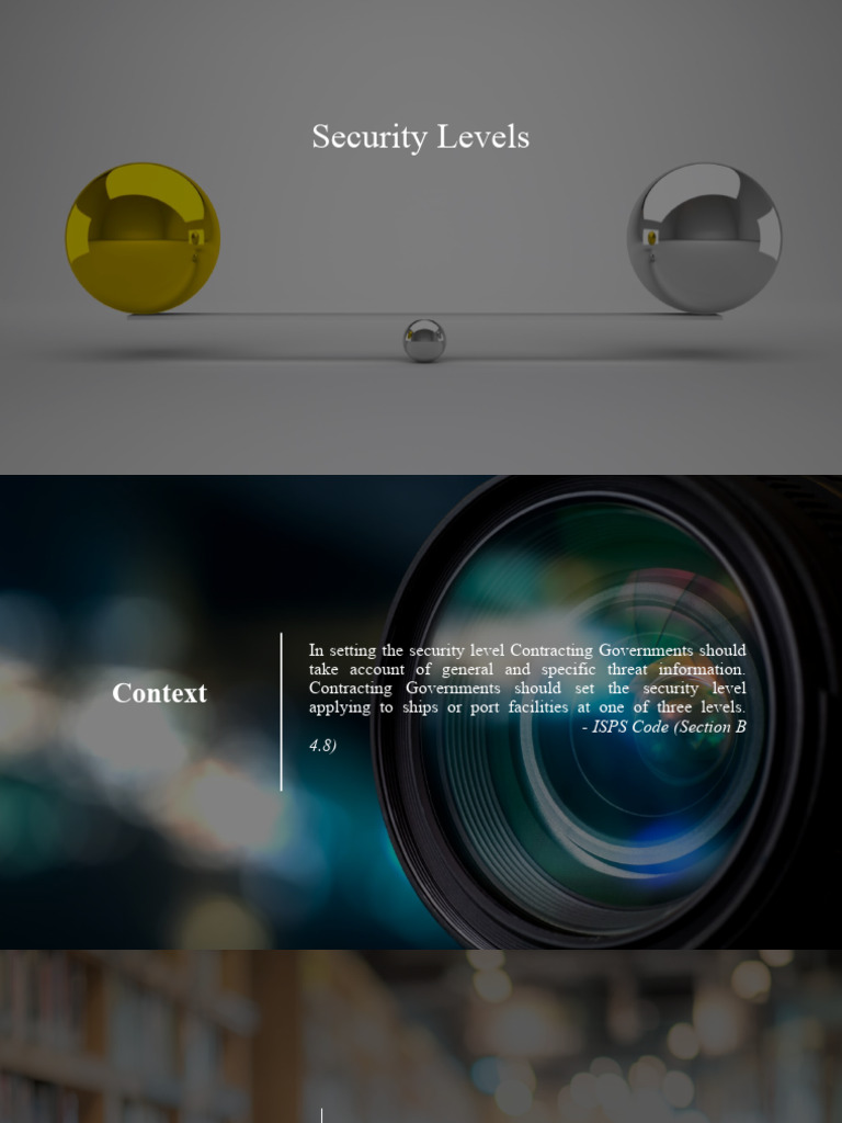 Maritime Security Levels | PDF