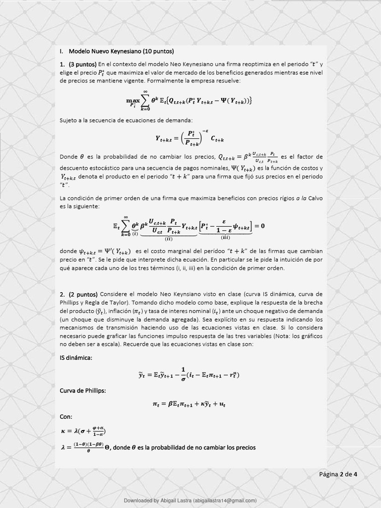 Microeconomia 2022 2 Final | Descargar gratis PDF | Inflación | Regla ...