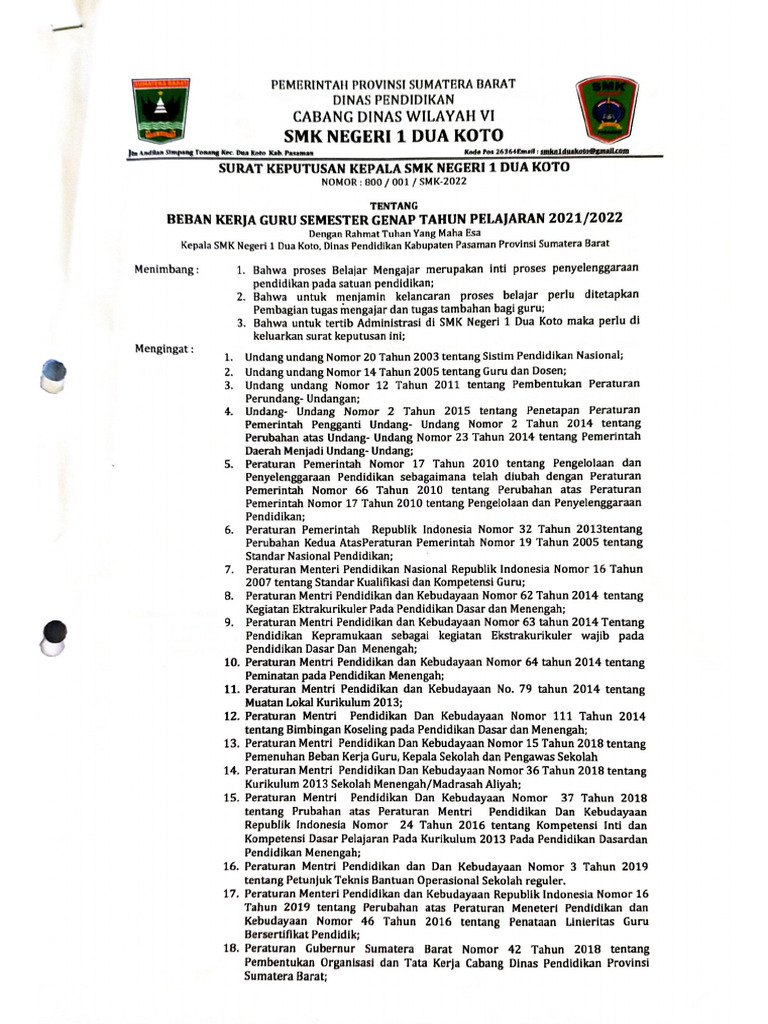 SK PBM 2021-2022 (Genap) | PDF