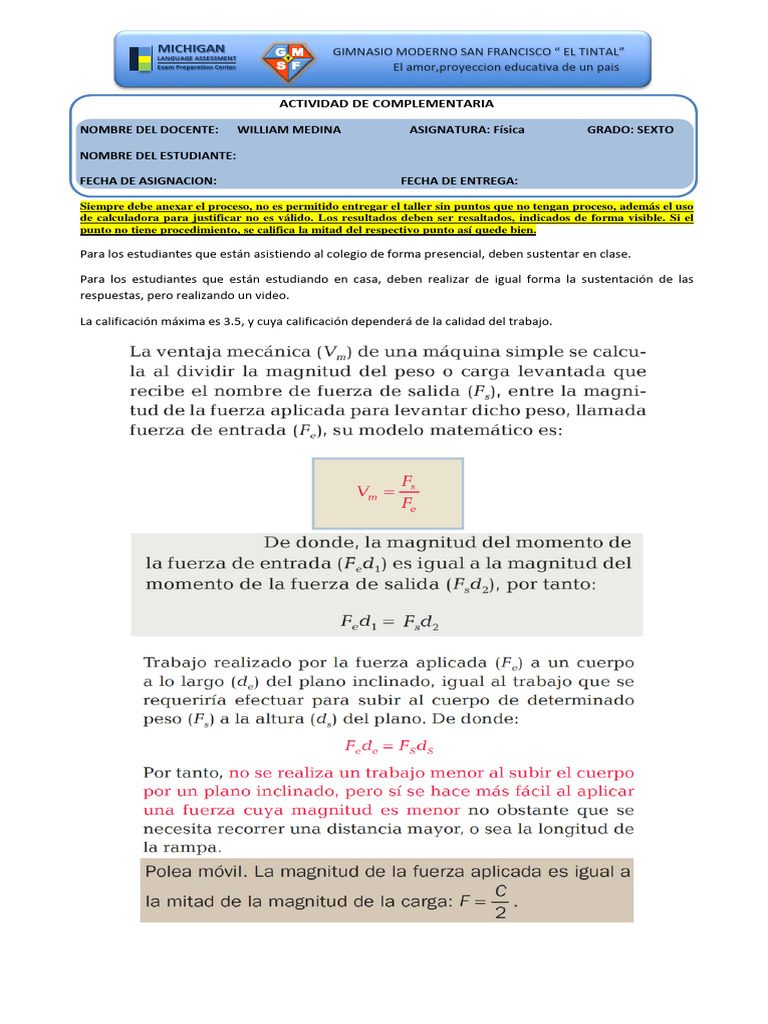 Actividad Complementaria 4 | PDF | Ingeniería mecánica