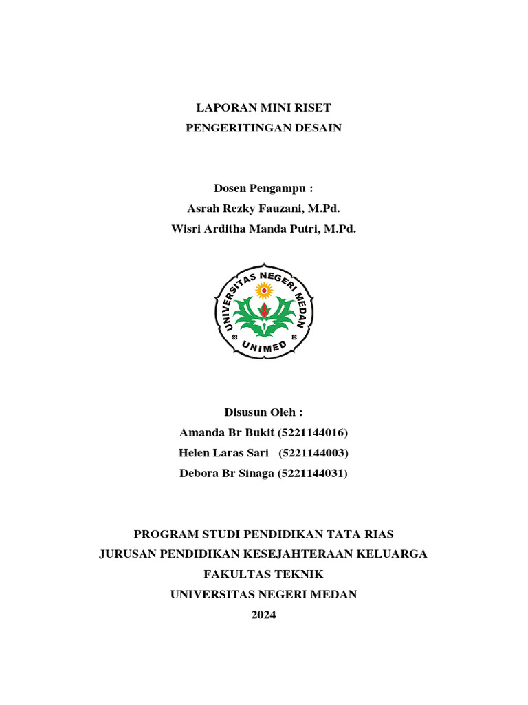 Laporan MR Pengeritingan Desain | PDF