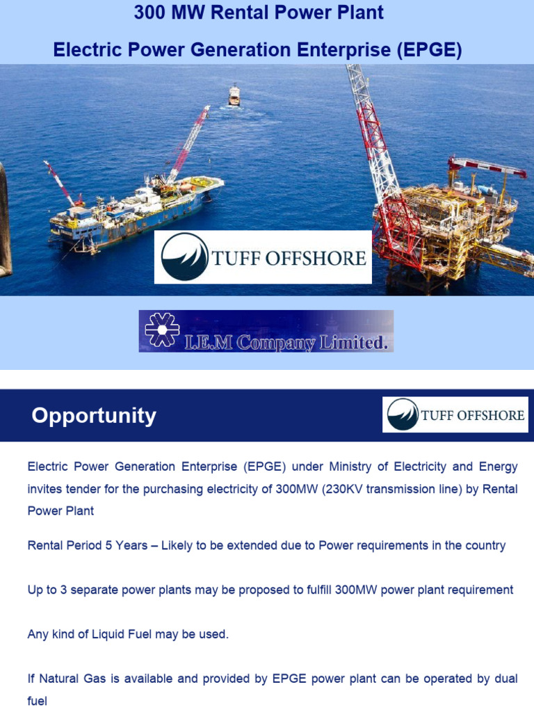 Myanmar 300 MW Power Plant - Project Details | PDF | Power Station | Gas Turbine