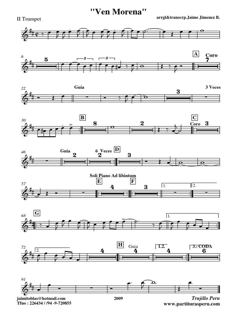 II Trumpet in BB | PDF