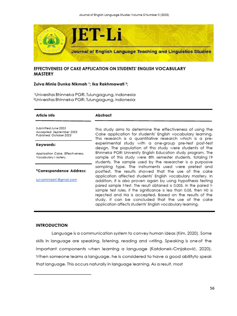 8081 23151 4 PB | PDF | Vocabulary | Quantitative Research