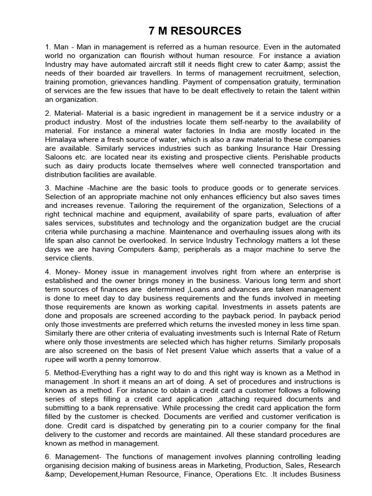 Key Components of Effective Management | PDF | Credit | Finance & Money ...
